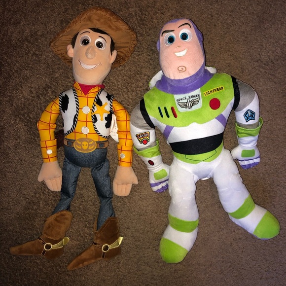 Disney | Toys | Disney Toy Story 4 Buzz Woody Stuffed Animals | Poshmark